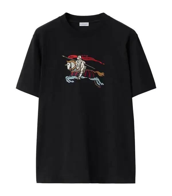 Burberry Cotton Ekd T-Shirt - Black | Editorialist