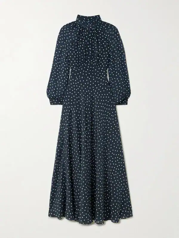 rixo blue polka dot dress Sandrine main image 0