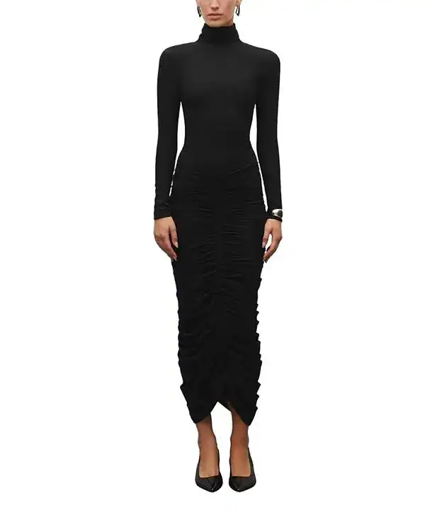 Heiress Beverly Hills Ruched Maxi Dress - Grey