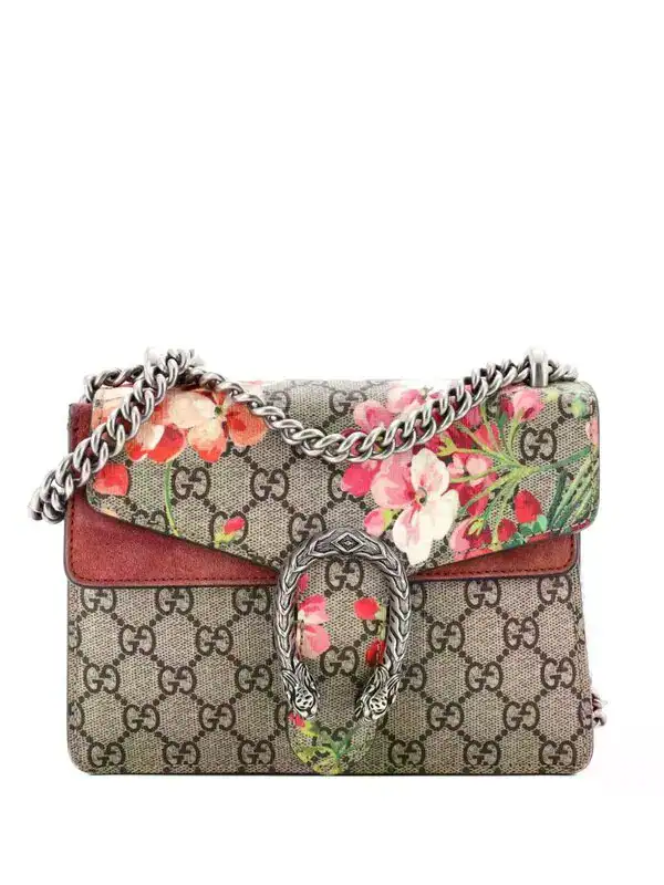 Gucci Dionysus Blooms Print Gg Coated Canvas Mini Shoulder Bag