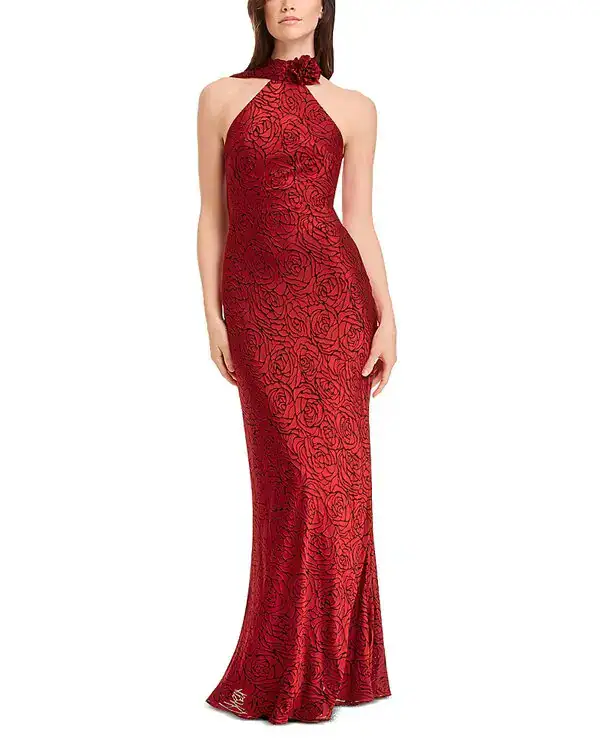 dress the population evening gowns CHLOIE LINEN MINI DRESS main image 0