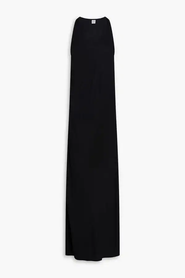 Toteme Jersey Maxi Dress In Black - 50% Off | Editorialist