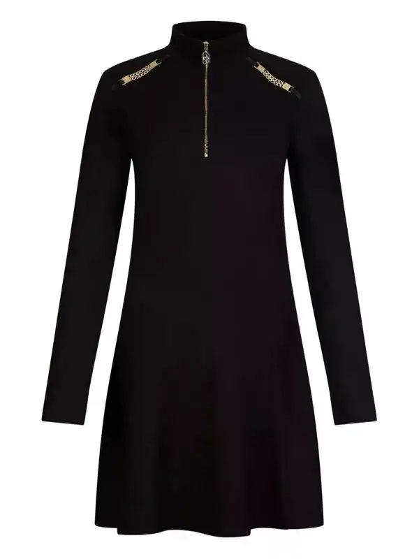 Liu Jo Half-zip Knitted Dress - Black