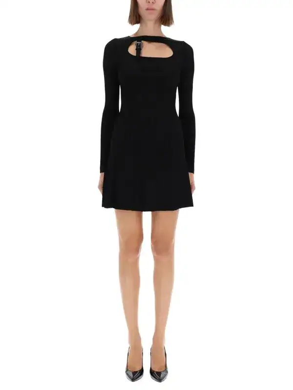 below the knee black dress with sleeves Tresa Below the Knee A-Line Dress main image 1