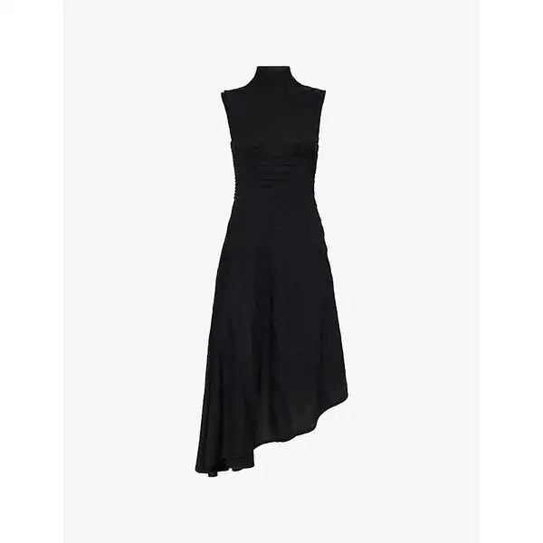black sleeveless wrap dress Sleeveless Wrap Dress, Black / 6