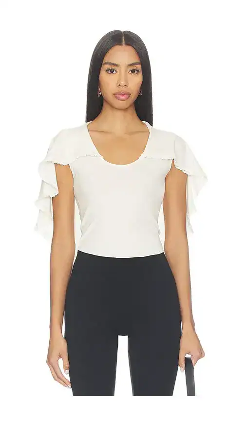 The Line By K Piers Cape Top In Vanilla - 46% Off | Editorialist