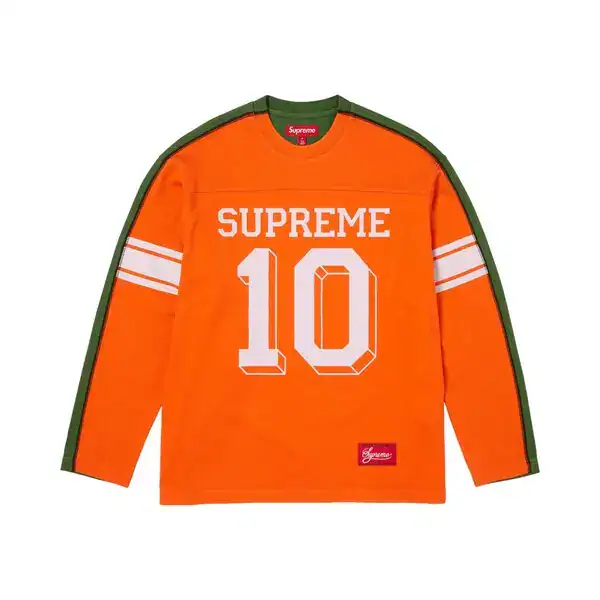 Supreme Split Long-Sleeve Top - Orange | Editorialist