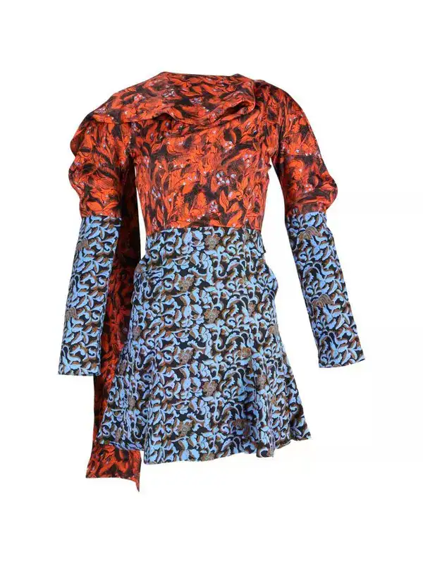 Dior 2016 Floral-print Mini Dress - Orange | Editorialist