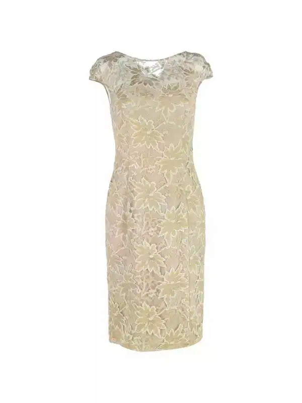 cheap lace dresses uk Clarissa White Lace Crew-Neck Short-Sleeve Midi Dress – Club L London main image 0