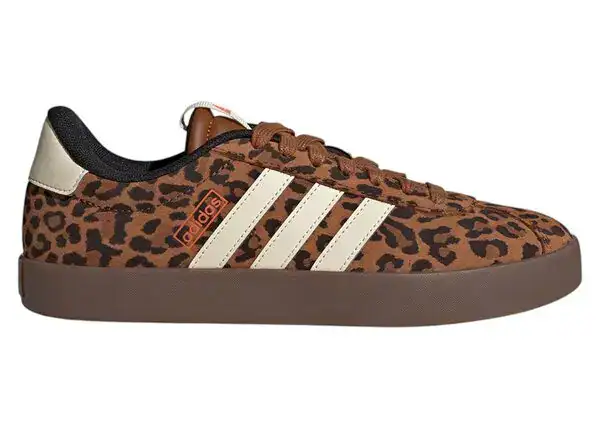 Adidas Vl Court 3.0 Leopard - Dusky Blue Bronze/Cream White/Gum ...