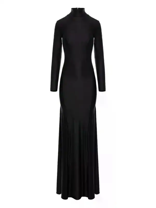 Murmur Cast Long-Sleeve Maxi Dress - Black | Editorialist