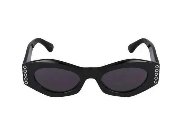 Alaïa Full Rim Sunglasses - Black Black Grey