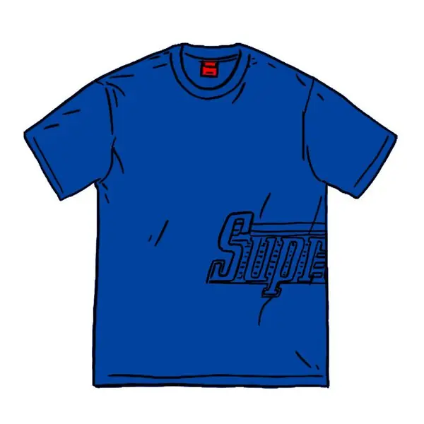 Supreme Side Logo Short Sleeve Top - Royal