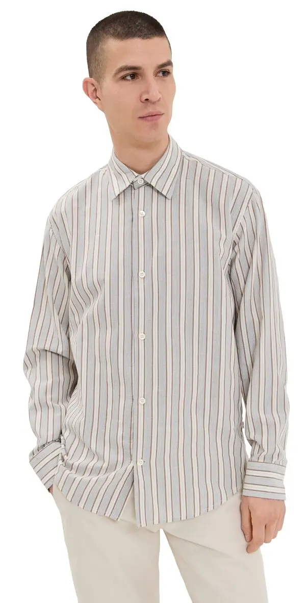 Nn07 Freddy Striped Button Down