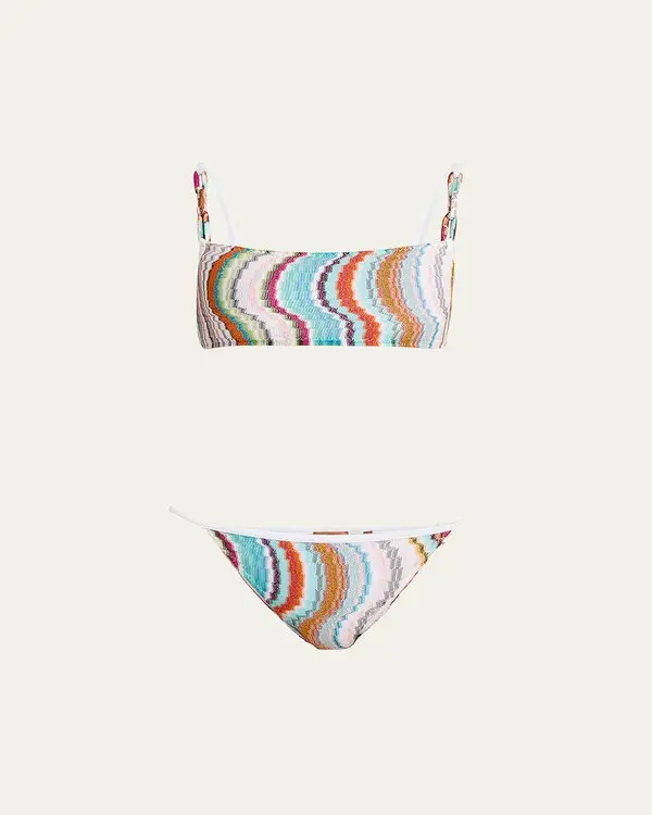 Missoni Wave Knit Two-piece Swimsuit