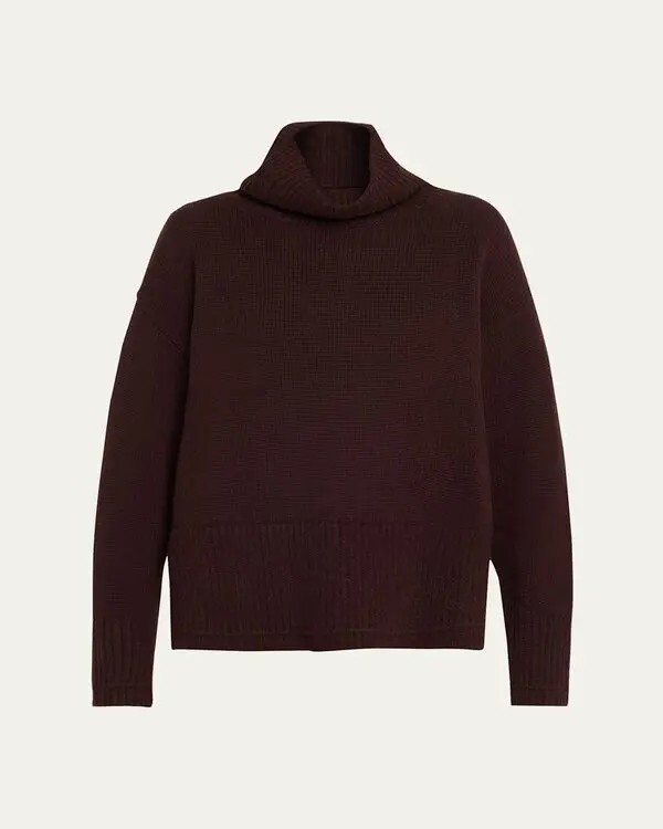 Maria Mcmanus Ribbed Cashmere Sweater Black Cherry Editorialist