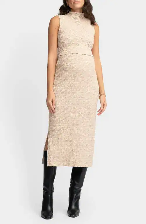 beige nursing dress COTTON CANDY NURSING DRESS main image 0