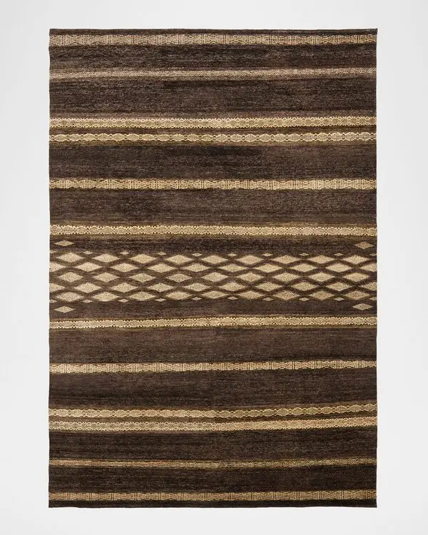 Ralph Lauren Nairobi Stripe Hand-knotted Rug, 6' X 9