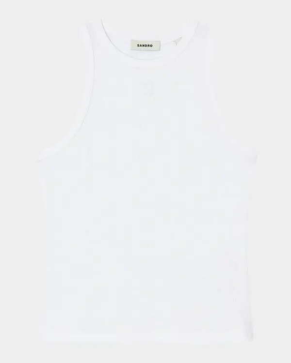 Sandro Ribbed Tank Top