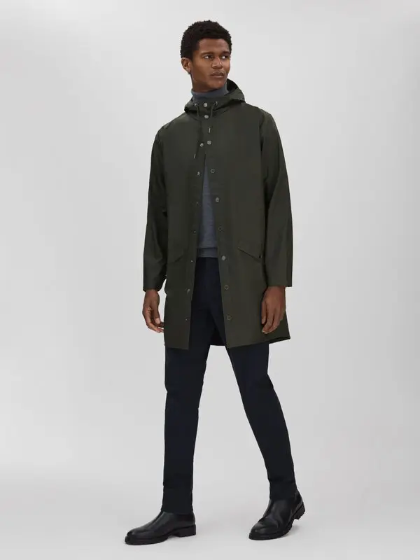 Rains Longline Hooded Raincoat