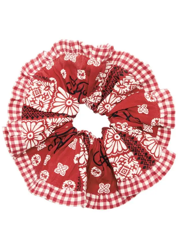 DAMSON MADDER Printed Cotton Scrunchie