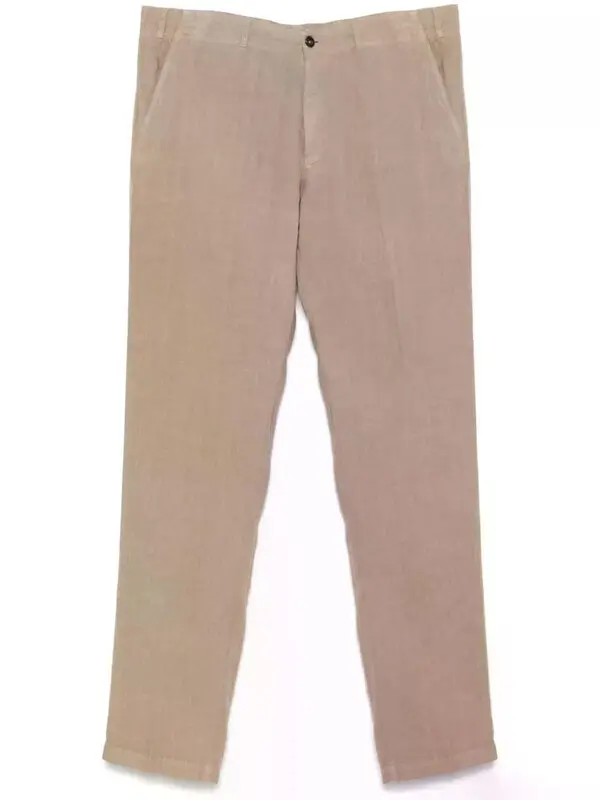 Corneliani Linen Tapered-leg Trousers