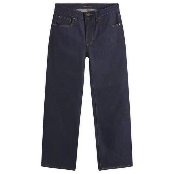 Nudie Jeans Solid Ollie Straight Leg Jeans - Dry Abyss