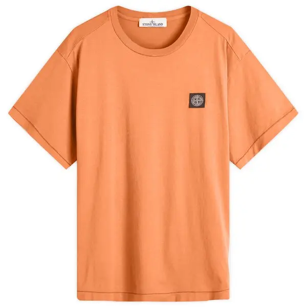 Stone Island Patch Logo T-shirt - Sienna