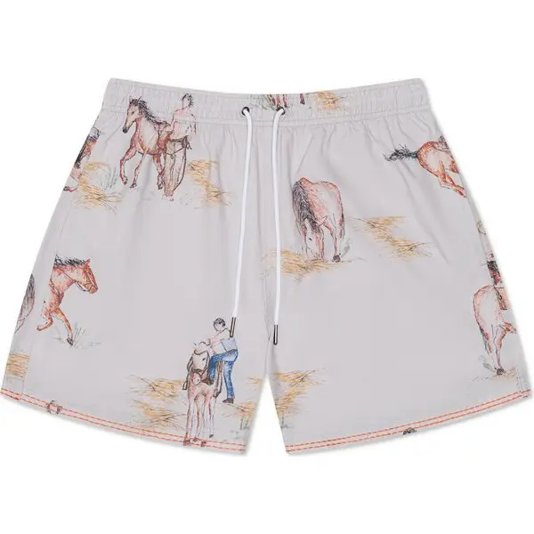 MAVRANS Horse Waterproof Swim Trunks