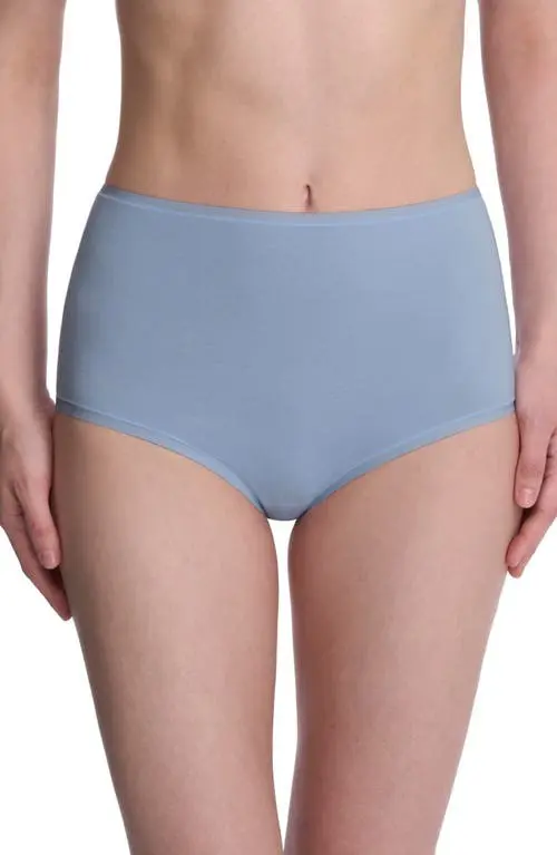 Natori Bliss Bare Cotton High Waist Briefs - Ocean Storm