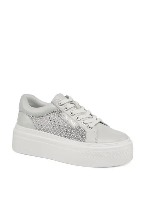 J/SLIDES NYC Addison Leather Sneakers - White