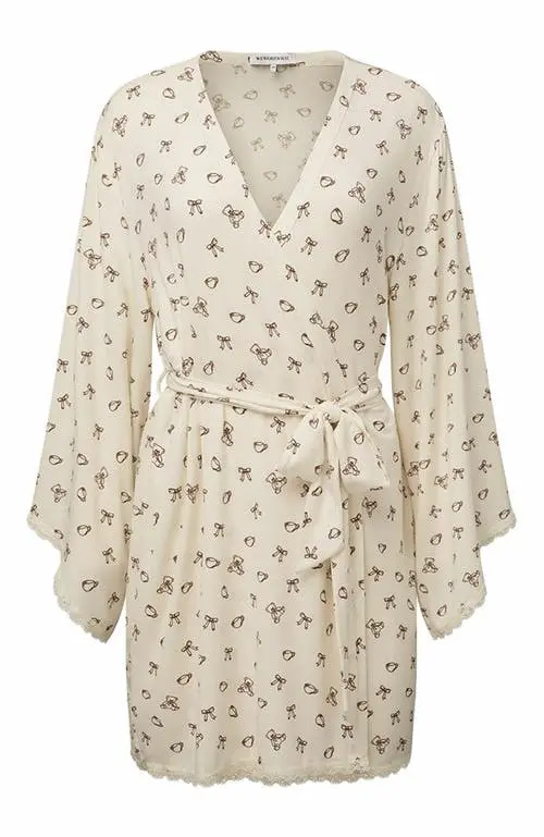 WeWoreWhat Lace Trim Robe
