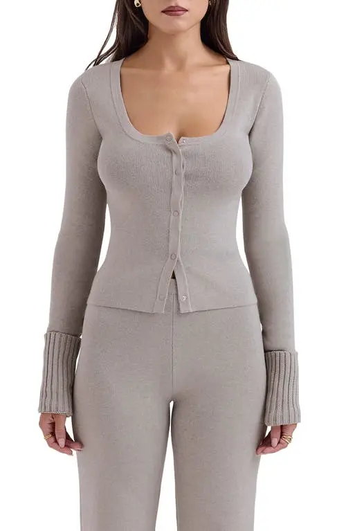 House Of Cb Chunky Cuff Cardigan