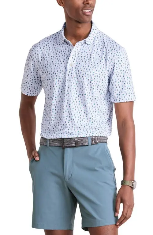 Vineyard Vines Palmero Brrr° Performance Polo - Golfers White Cap