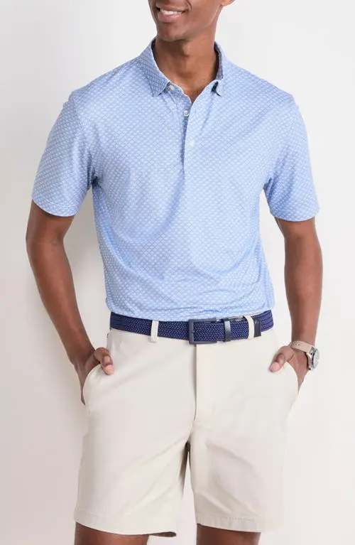 Vineyard Vines Palmero Brrr° Performance Polo - Tee Time J Blue
