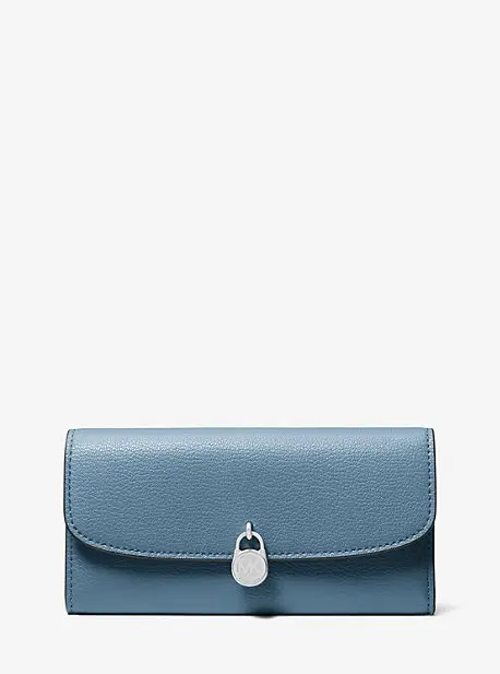 Michael Kors Hamilton Large Leather Continental Wallet - Blue
