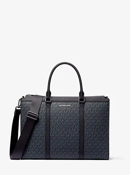 Michael Kors Signature Logo Briefcase - Blue