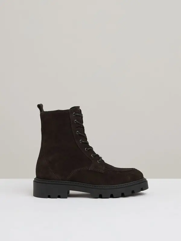 REISS Ellie Lace-up Boots