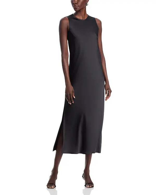 Herno Satin Sleeveless Dress - Black