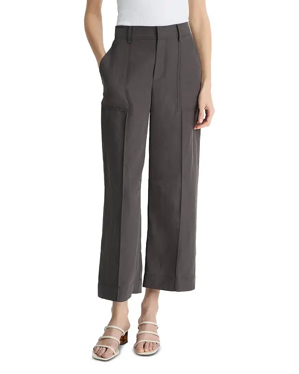 Vince Low Rise Mixed Media Trousers