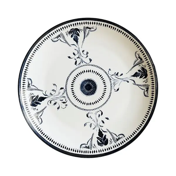 MOMENI Bruges Blue Porcelain Dinner Plate, Set Of 4