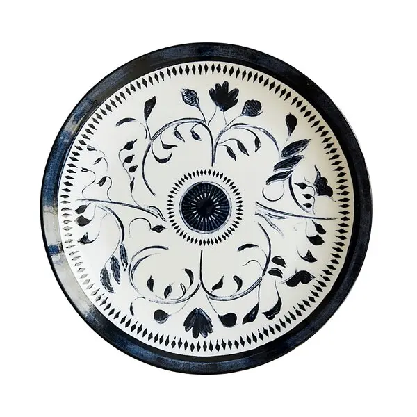 MOMENI Bruges Blue Porcelain Salad Plate, Set Of 4