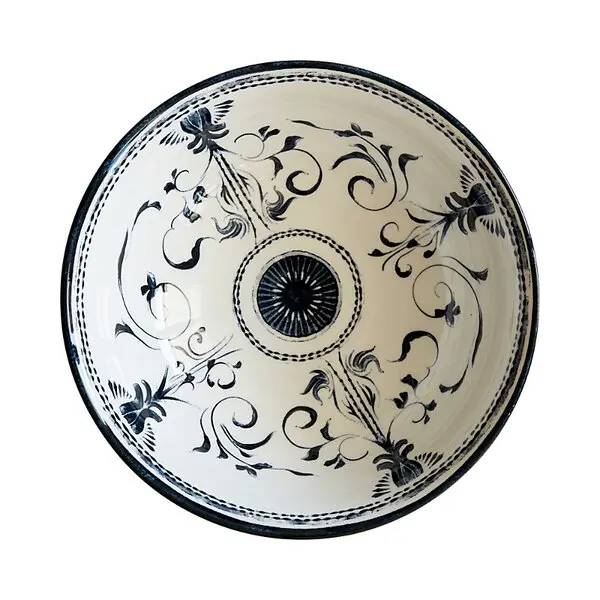 MOMENI Bruges Blue Porcelain Ramen Bowl, Set Of 4