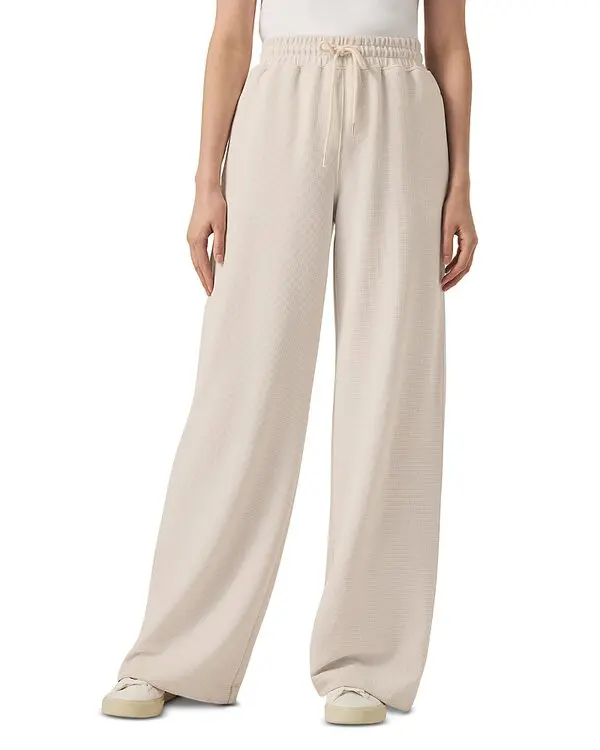 Splendid Waffle Scuba Pants - Moonstone