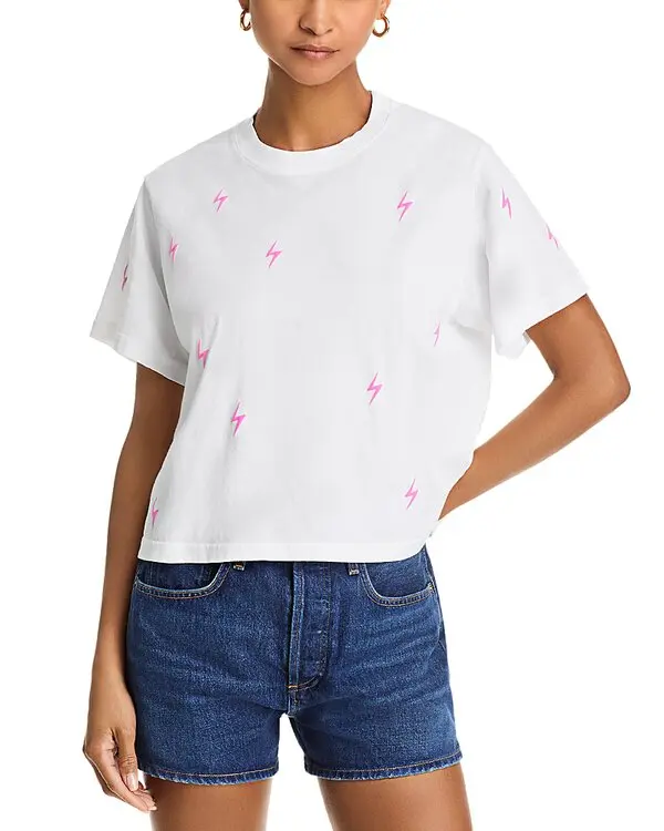 Aqua Haley Tee - White