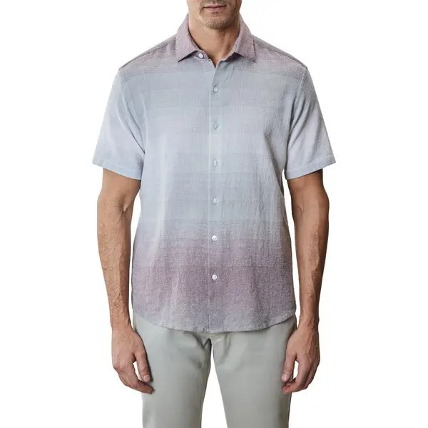 Robert Barakett Tiffin Short Sleeve Woven Button-up Shirt