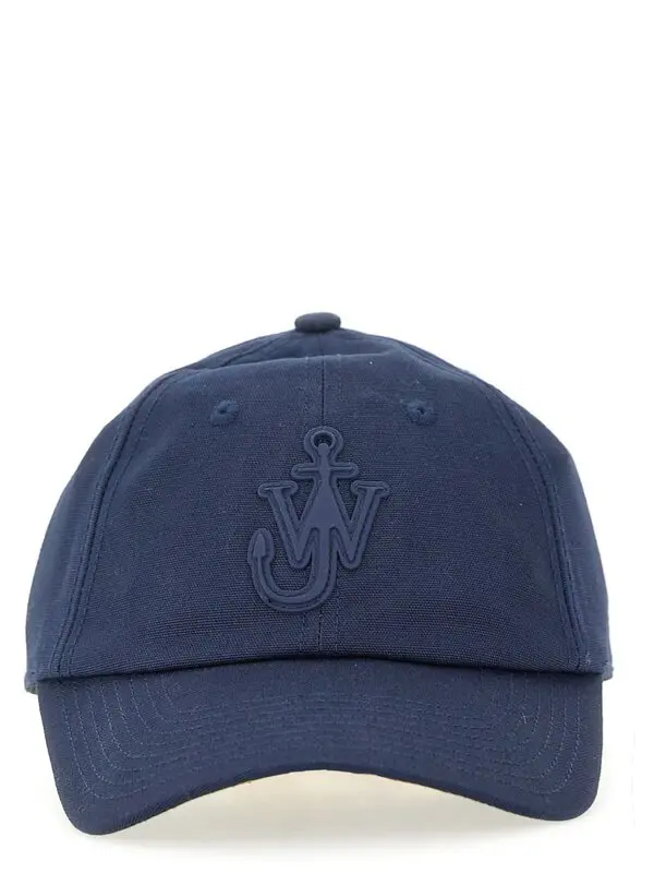 JW Anderson Baseball Cap With Logo - Blue