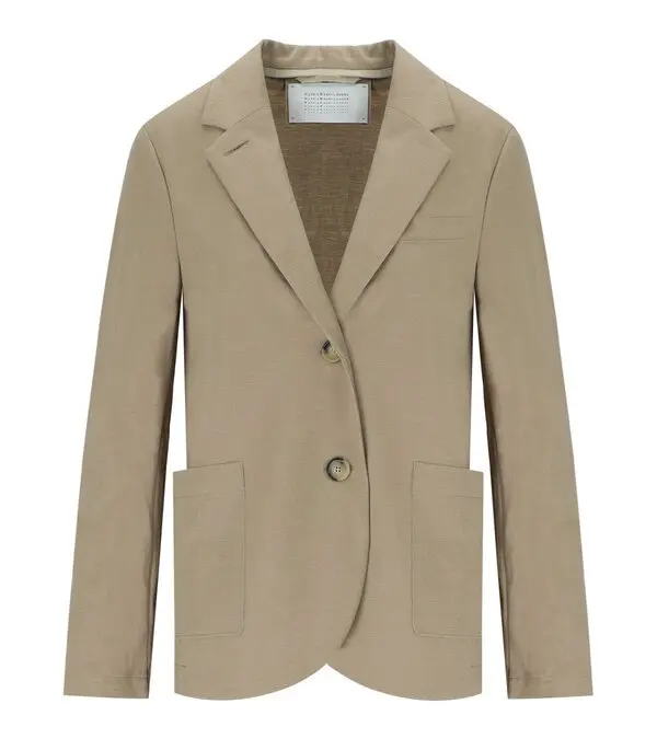 Harris Wharf London Dove Grey Single Breasted Blazer