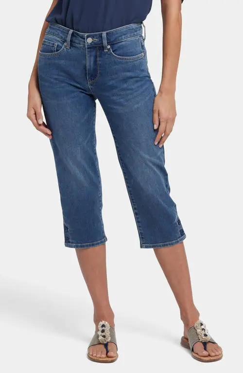 NYDJ Marilyn High Waist Button Detail Capri Jeans