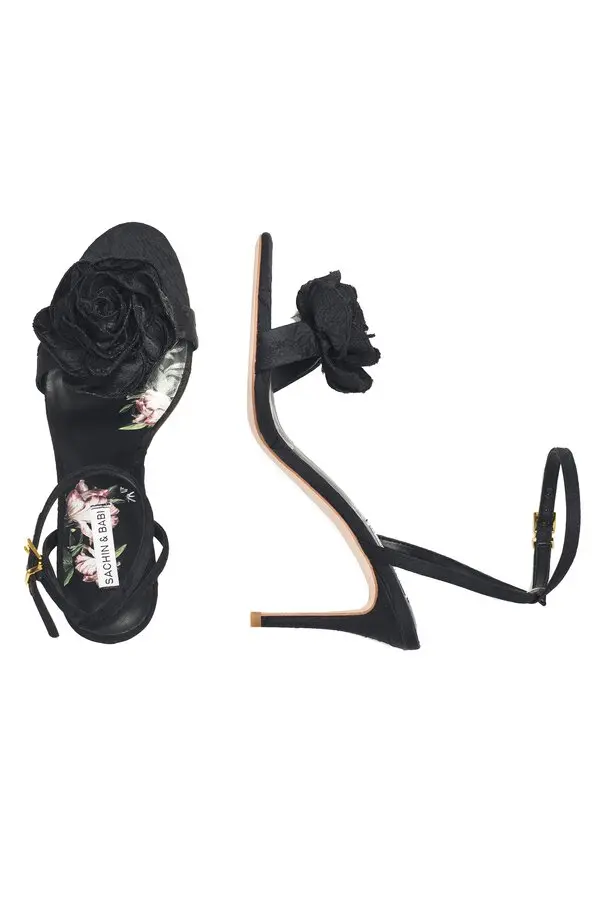 Sachin & Babi Chelsea Strappy Open Toe Pumps - Black
